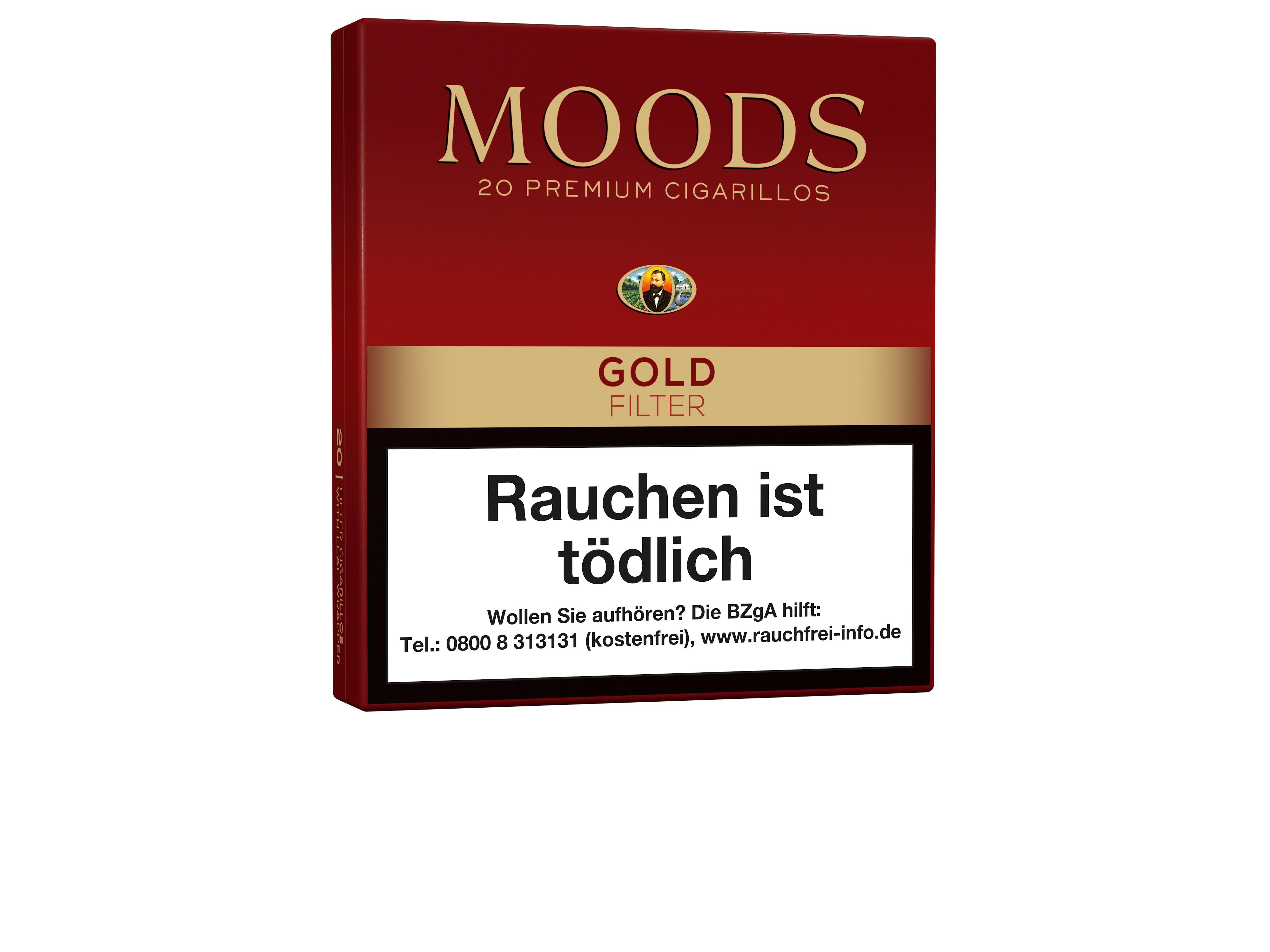 Dannemann Moods Gold Filter Zigarillos Tabakdealer
