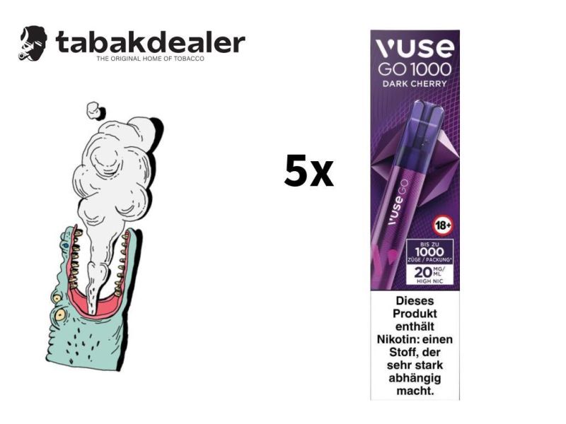 Vuse GO 1000 (Pen) Lemon Berry 20mg 10er beim Tabakdealer online