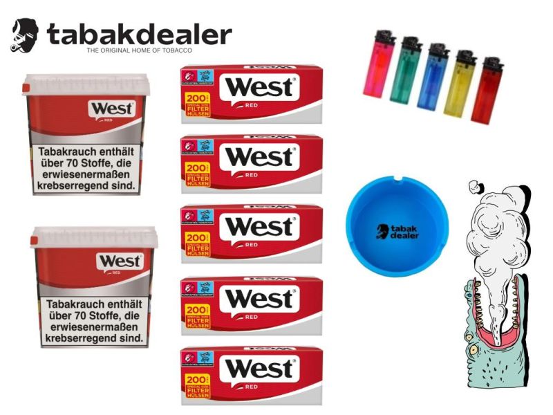 West Red Volume Tobacco Titan Box beim Tabakdealer